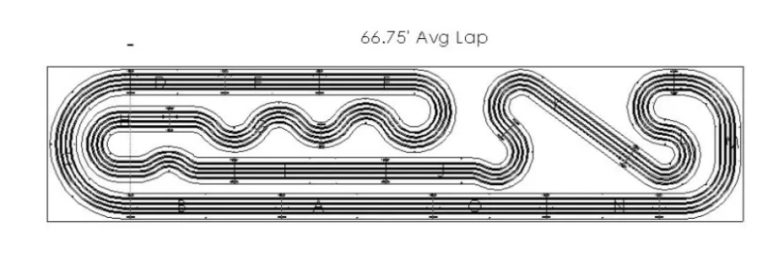4' x 18' "BULL RING" 4 LANE TRACK KIT WITH RAIL INSTALLED FOR FREE ...