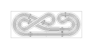 3' x 8' "GAMER" 3 LANE TRACK KIT WITH RAIL INSTALLED FOR FREE (SINTRA ...