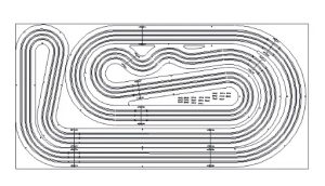 4' x 8' "PYTHON" 3 LANE TRACK KIT WITH RAILS INSTALLED FOR FREE (TYPE 1 ...