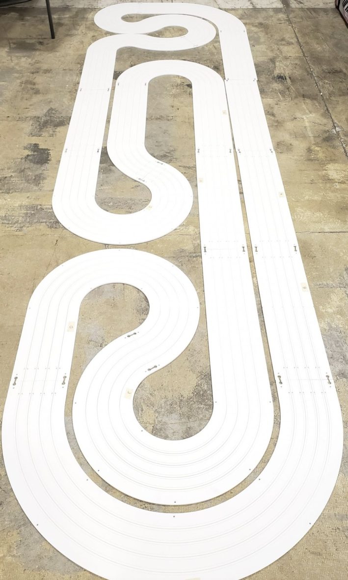 4' x 14' "SCORPION PLUS" 4 LANE TRACK KIT WITH RAIL INSTALLED FOR FREE ...