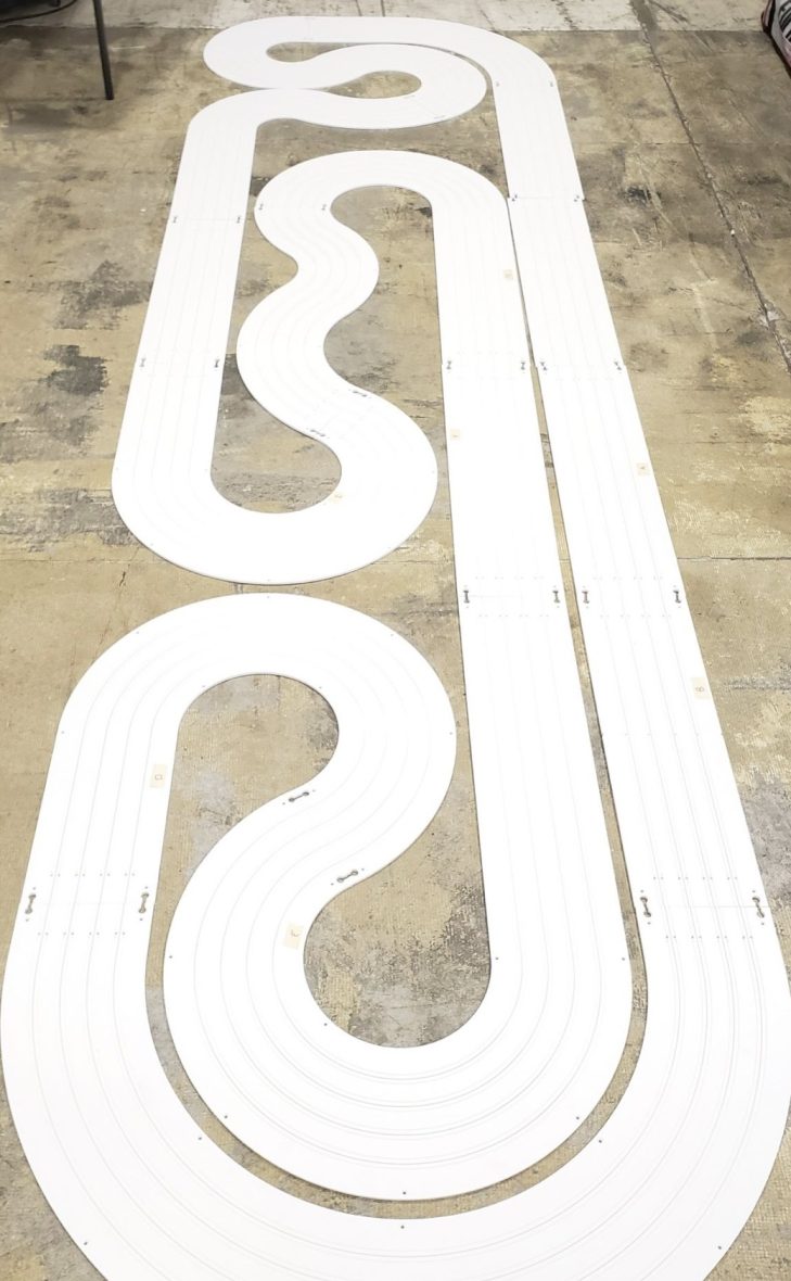 4' x 14' "SCORPION PLUS" 4 LANE TRACK KIT WITH RAIL INSTALLED FOR FREE ...