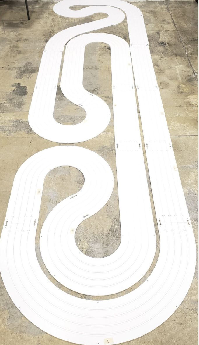 4' x 14' "SCORPION PLUS" 4 LANE TRACK KIT WITH RAIL INSTALLED FOR FREE ...