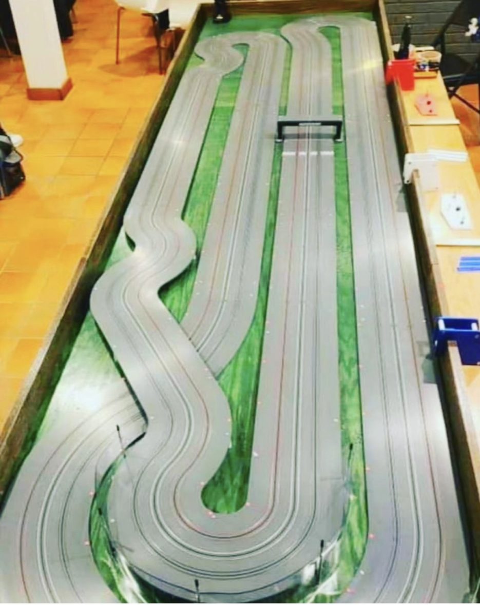 3' x 12' "SEGRETTO SPEEDWAY" 3 LANE TRACK KIT WITH RAILS INSTALLED FOR ...
