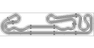 3' x 12' "VENOM RACEWAY" 3 LANE TRACK KIT WITH RAILS INSTALLED FOR FREE ...