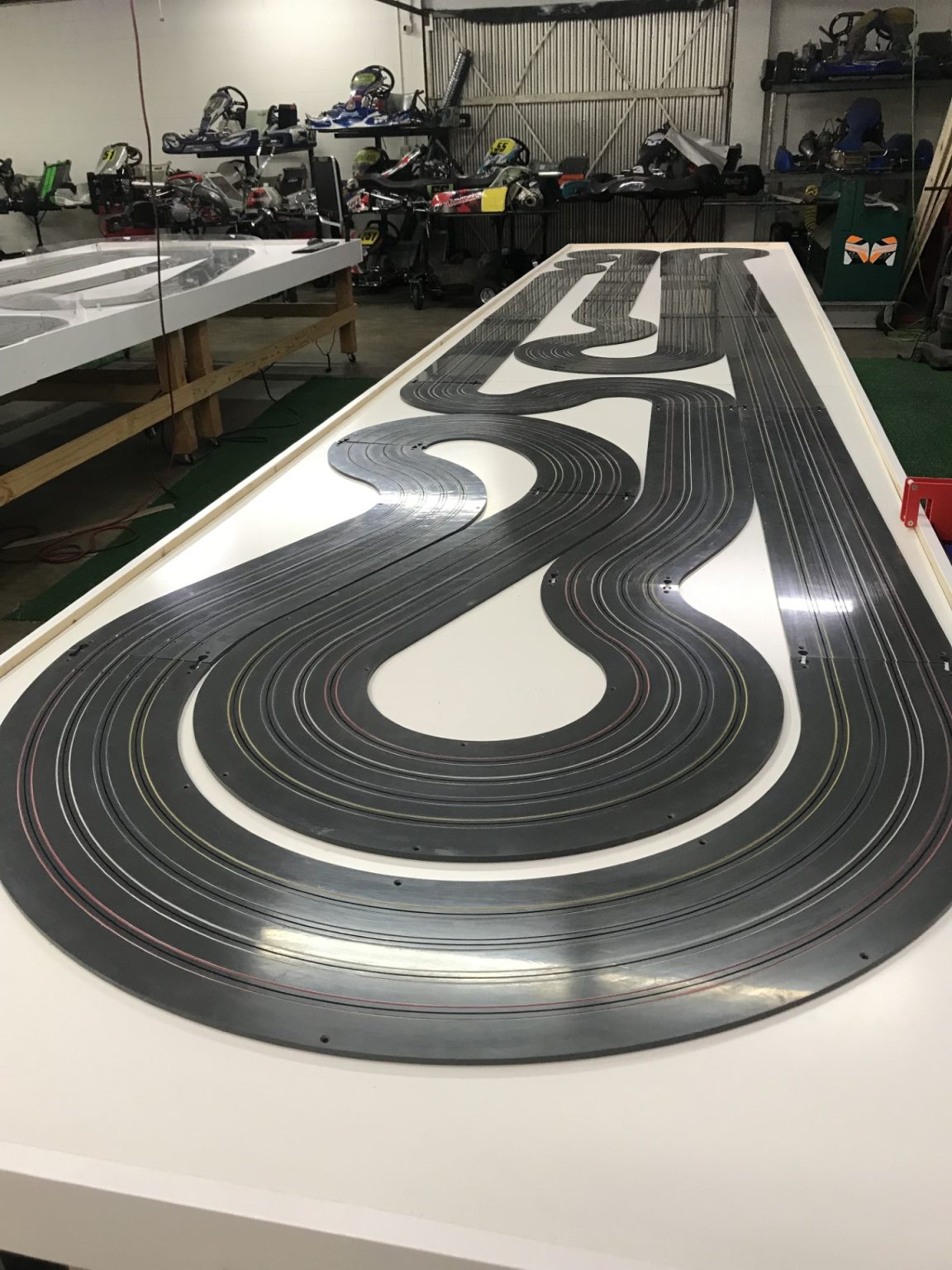 4' x 20' "GAME CHANGER" 4 LANE TRACK KIT WITH RAIL INSTALLED FOR FREE ...