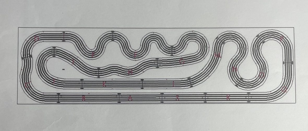 5' x 18' "JORDAN" 4 LANE TRACK KIT WITH RAIL INSTALLED FOR FREE (SINTRA ...