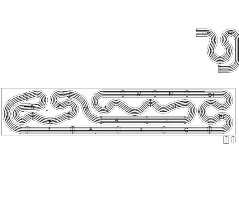 4' x 20' "WILLY'S VENOM KING" 4 LANE TRACK KIT WITH RAIL INSTALLED FOR ...