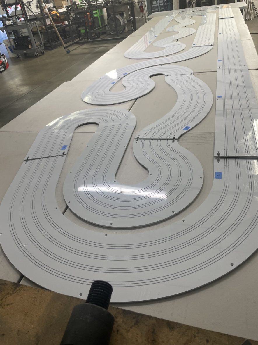 (c) 4' x 20' "VENOM KING" 4 LANE TRACK KIT (Sintra PVC) | Musgrave Racing