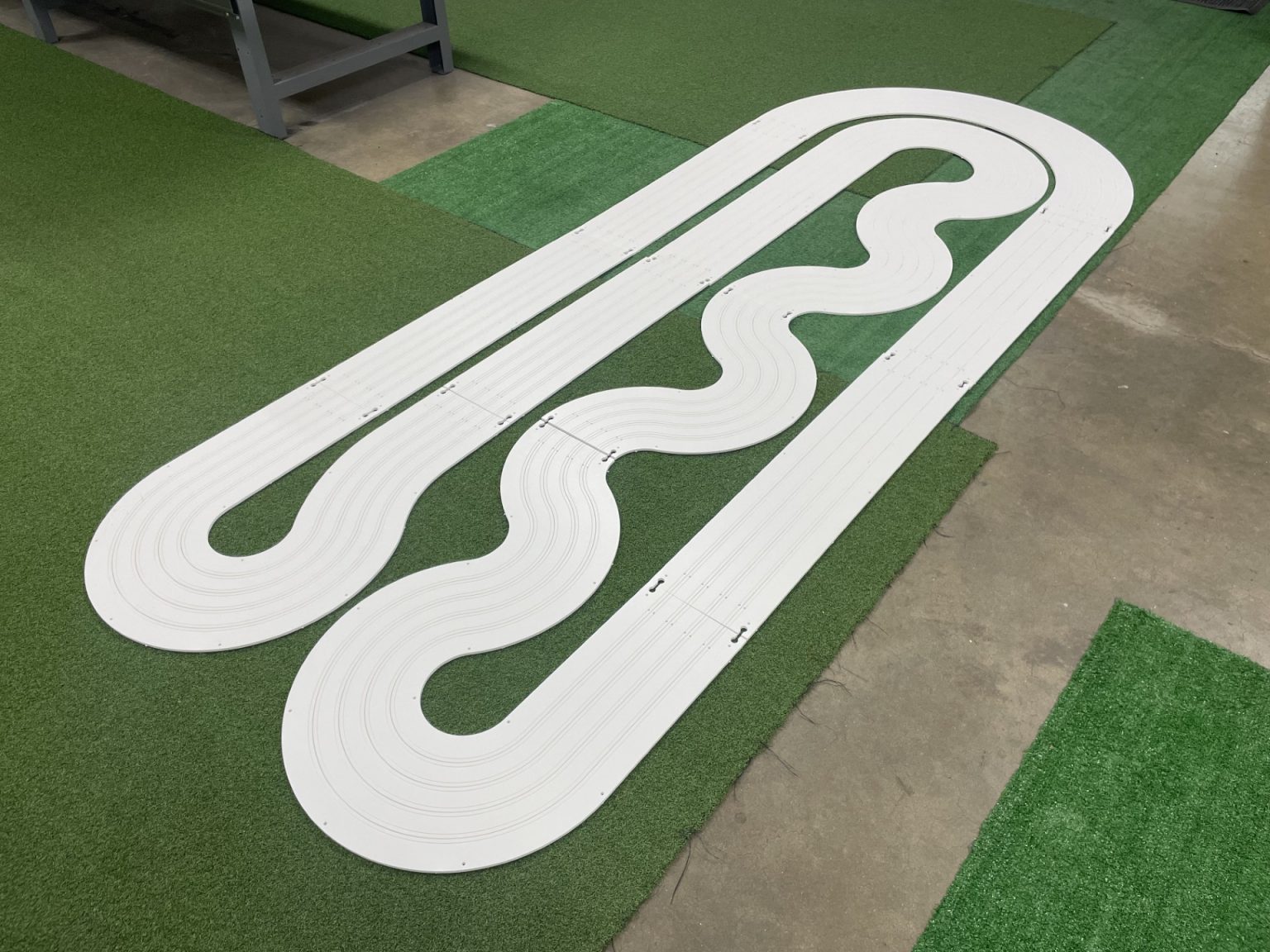 4' x 10' "SPEED DOME" 4 LANE TRACK KIT WITH RAIL INSTALLED FOR FREE ...