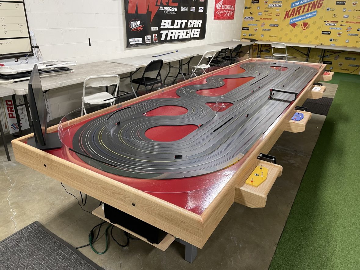 4' x 14' "GREG'S LAYOUT" 4 LANE TRACK KIT WITH RAILS INSTALLED FOR FREE ...