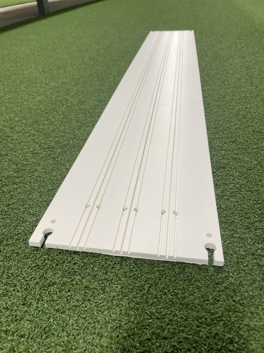 (A) 3 LANE STRAIGHT 36 LONG, 7 INCHES WIDE, WHITE SINTRA | Musgrave Racing